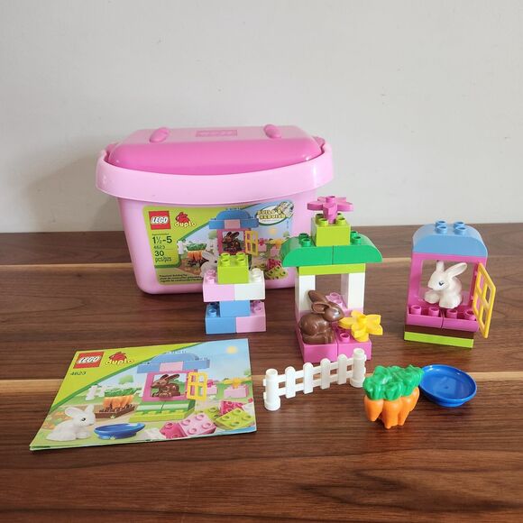 Lego | Toys | Lego Duplo Pink Brick Box Set 4623 Complete Bunny Rabbit ...